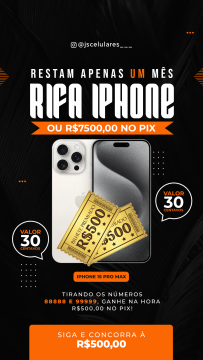 IPHONE 15 PRO MAX | Sua Rifa Digital