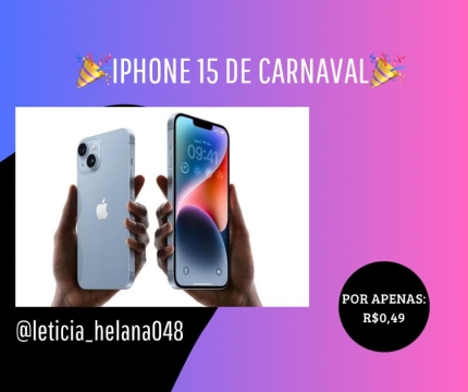 iPhone 15 de Carnaval + Cotas Premiadas | Sua Rifa Digital