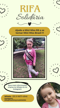 Sophia Mini Miss Brasil | Sua Rifa Digital